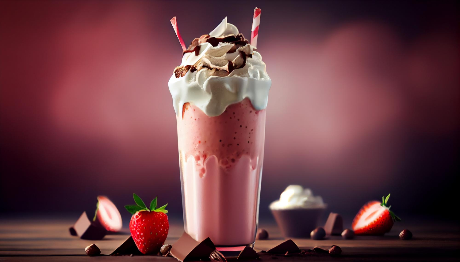 Jack in the Box Popcorn Chicken and Strawberry Crème Frappuccino