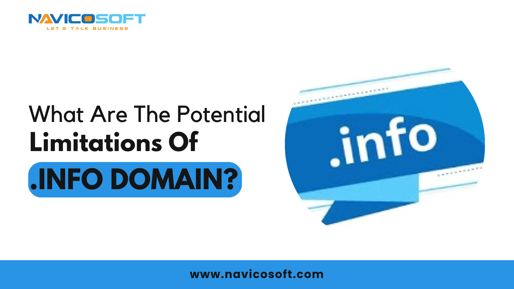 What are the potential limitations of a .info domain?